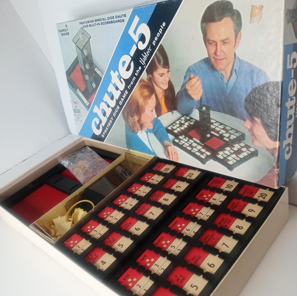 Milton Bradley | Toys | 973 Vintage Chute 5 Mb Milton Bradley Yahtzee ...